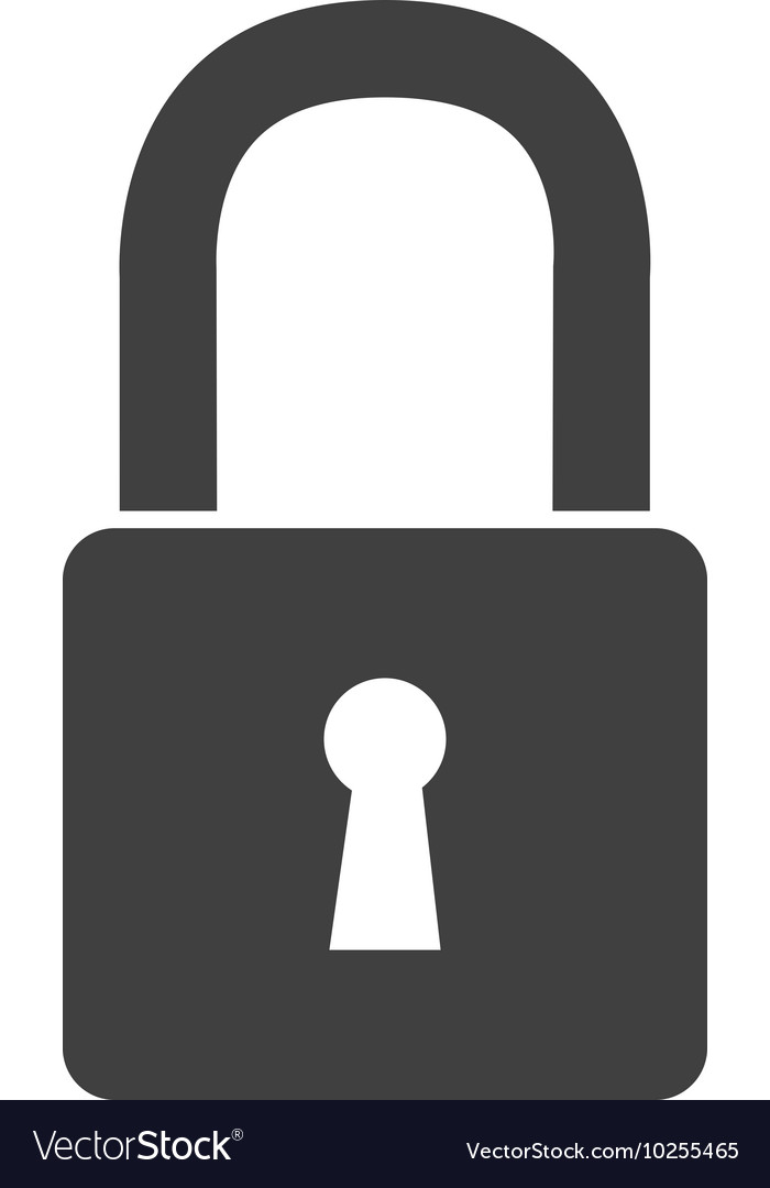 Lock security closed icon Royalty Free Vector Image
