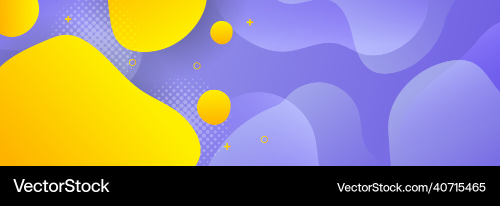 Modern blue purple yellow abstract wide web Vector Image