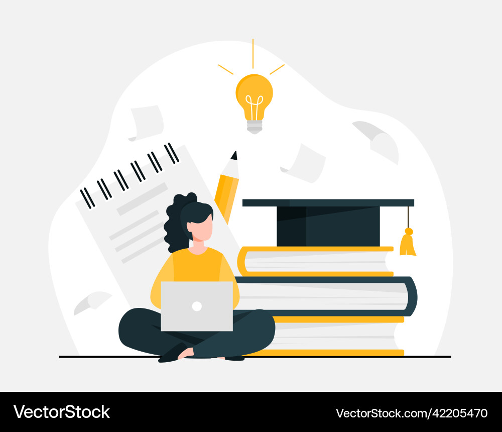 Concept of education Royalty Free Vector Image