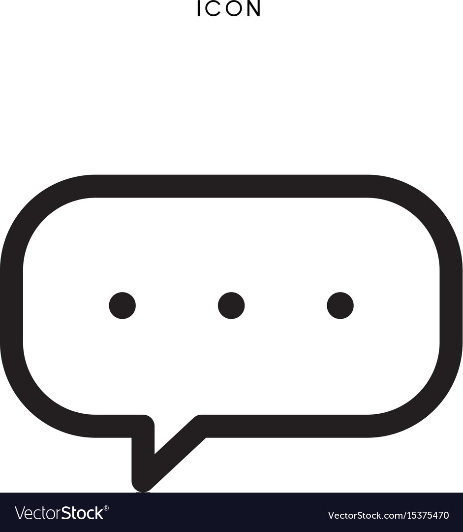 Icon comment Royalty Free Vector Image - VectorStock