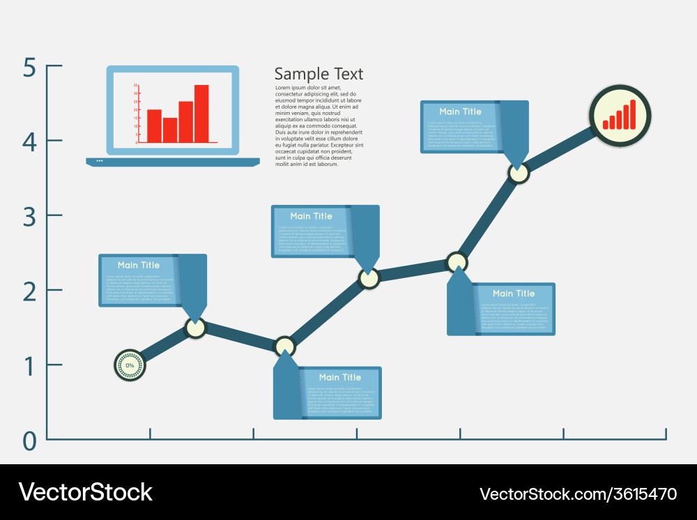 Infographic graph Royalty Free Vector Image - VectorStock