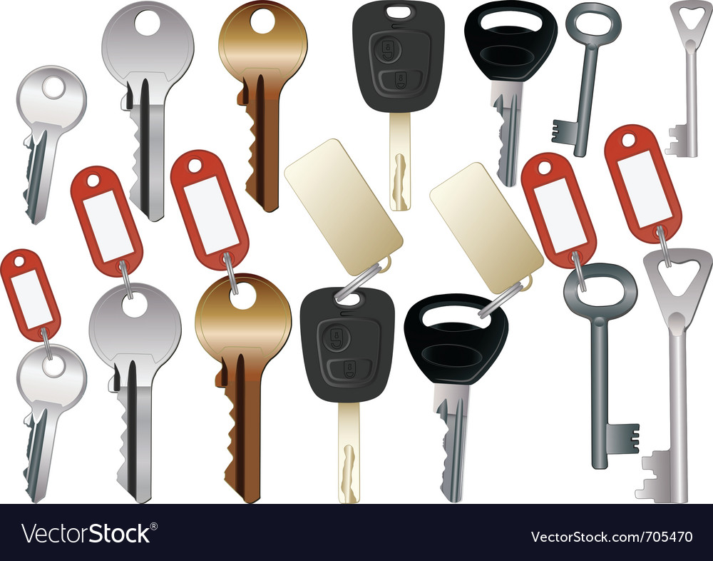 Keys Royalty Free Vector Image - VectorStock Keys Royalty Free Vector Image - VectorStock