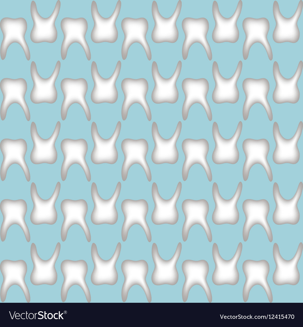 Teeth pattern seamless Royalty Free Vector Image