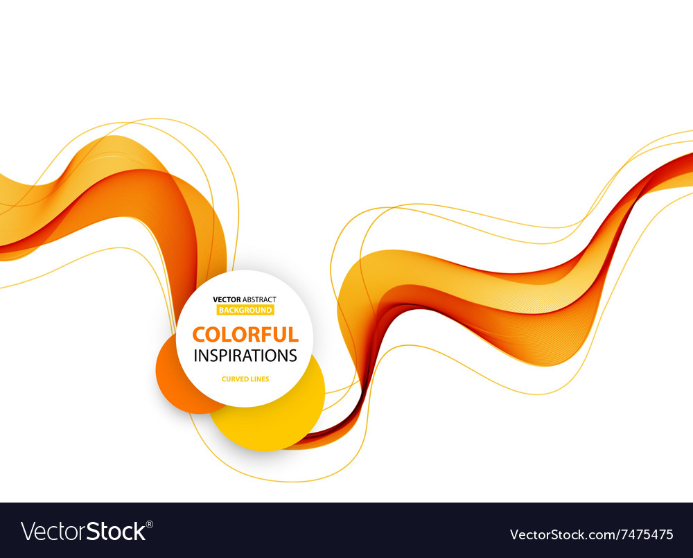 Abstract smooth wave motion Royalty Free Vector Image