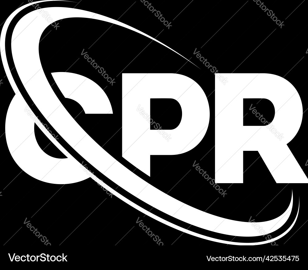 Cpr logo letter letter logo design Royalty Free Vector Image