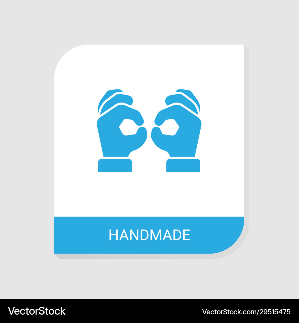 Editable filled handmade icon from handmade icons Vector Image