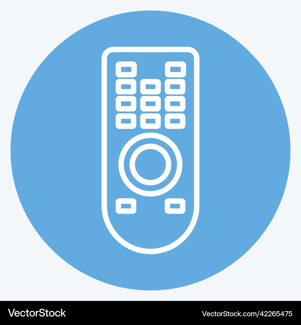 Icon remote suitable for home symbol blue eyes Vector Image