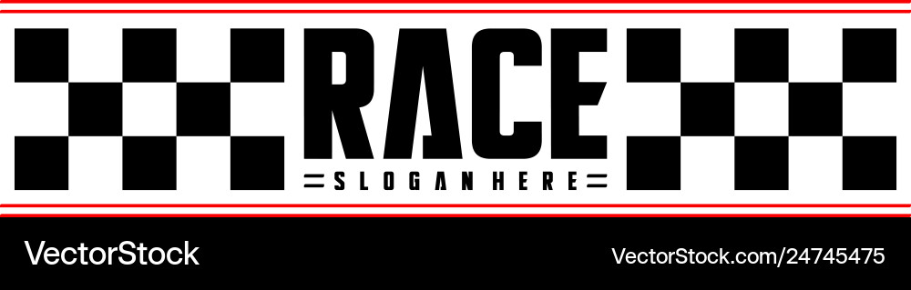 Race flag design concepts icon speed flag simple Vector Image