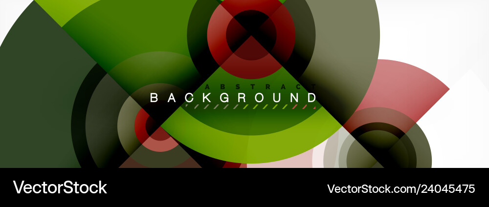 Round shapes abstract background trendy Royalty Free Vector