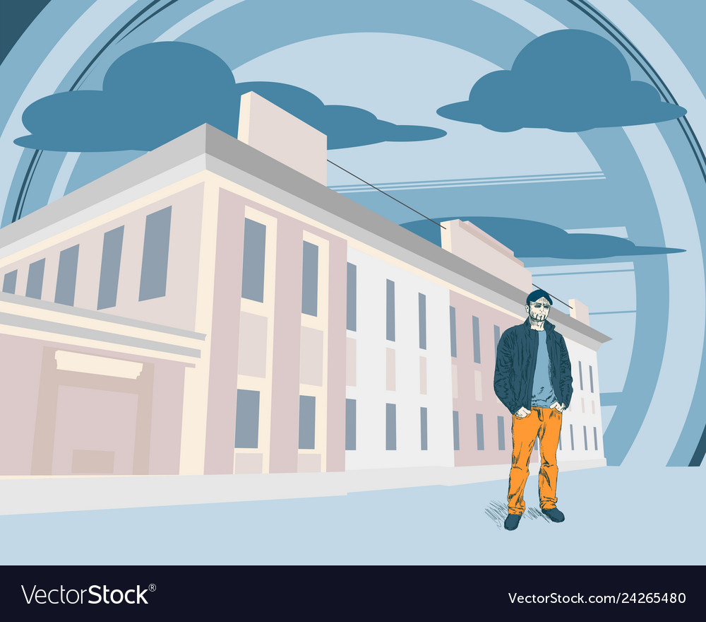 A young man Royalty Free Vector Image - VectorStock