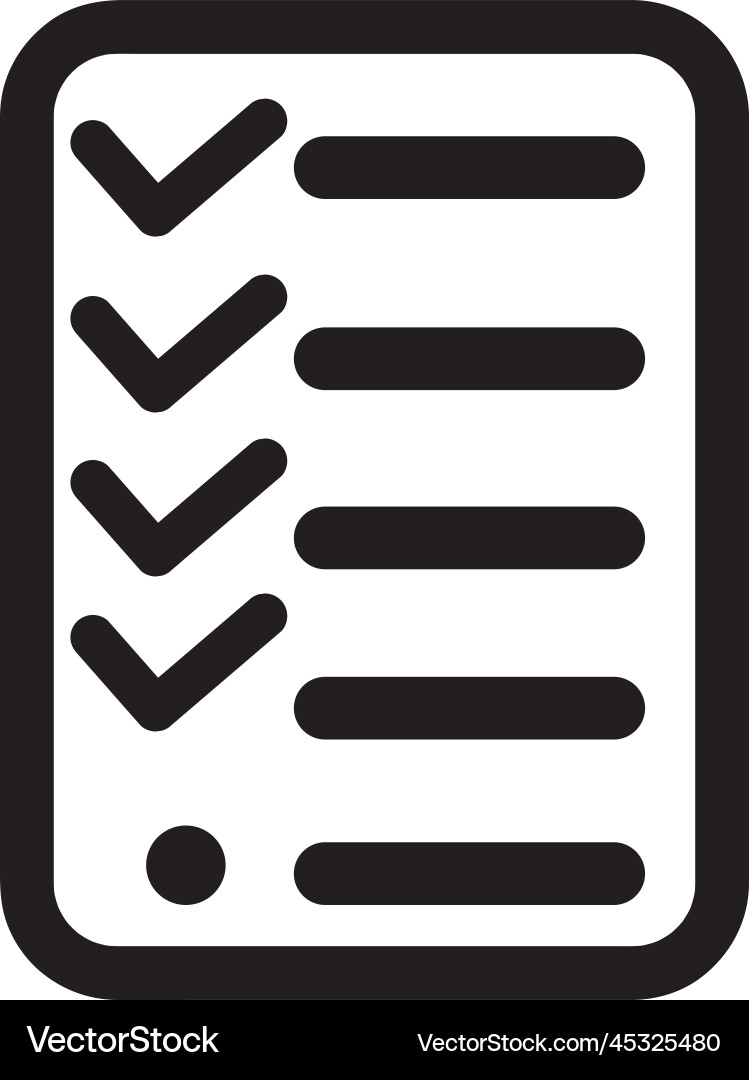 Checklist icon from business bicolor set on white Vector Image