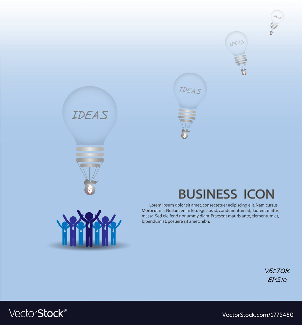 Creative light bulb background Royalty Free Vector Image