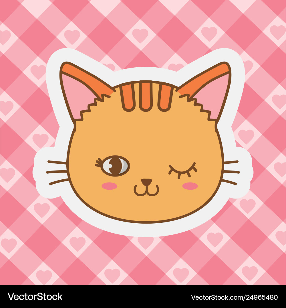 Cute happy funny cartoon Royalty Free Vector Image