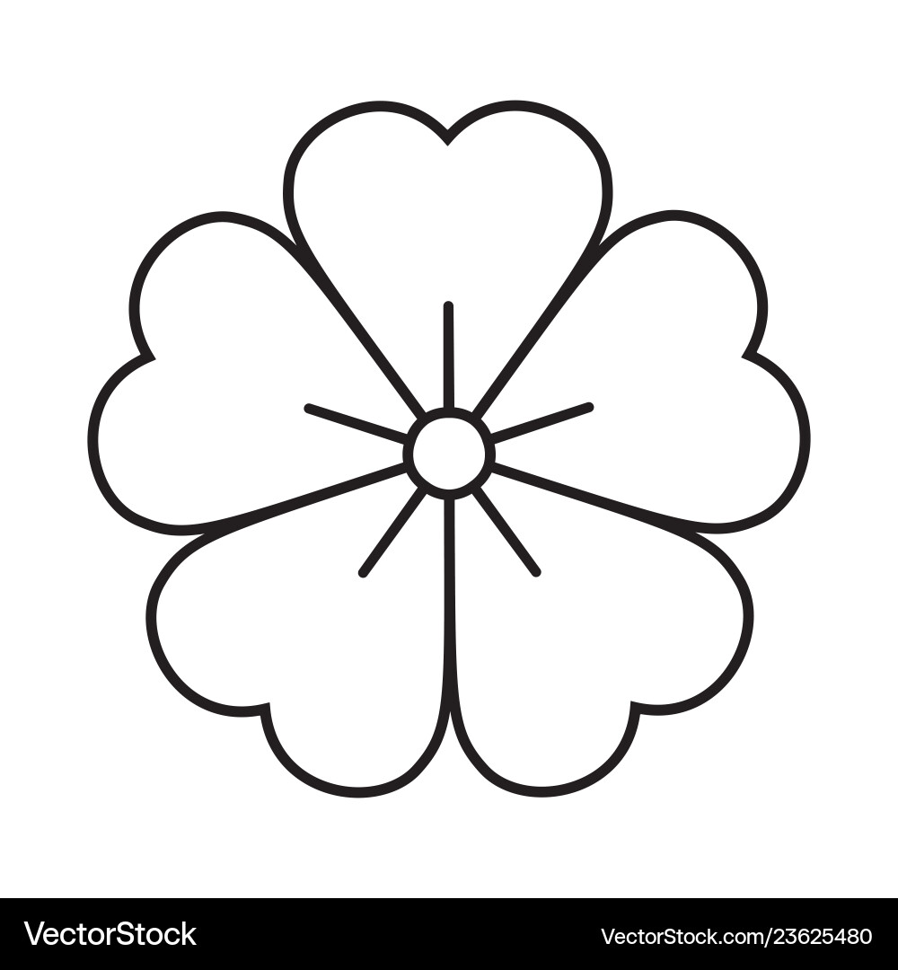 Flower icon isolated on white background Vector Image