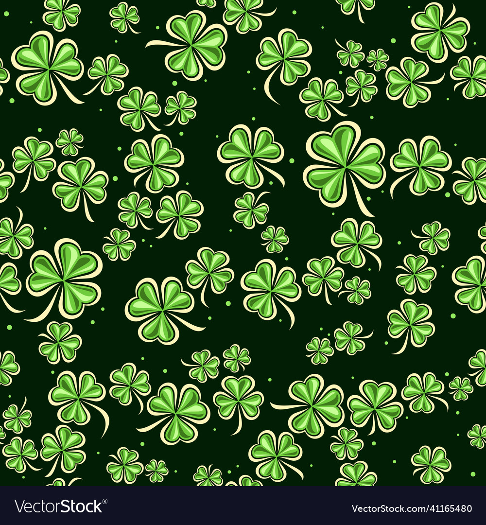 Shamrock Seamless Pattern Royalty Free Vector Image
