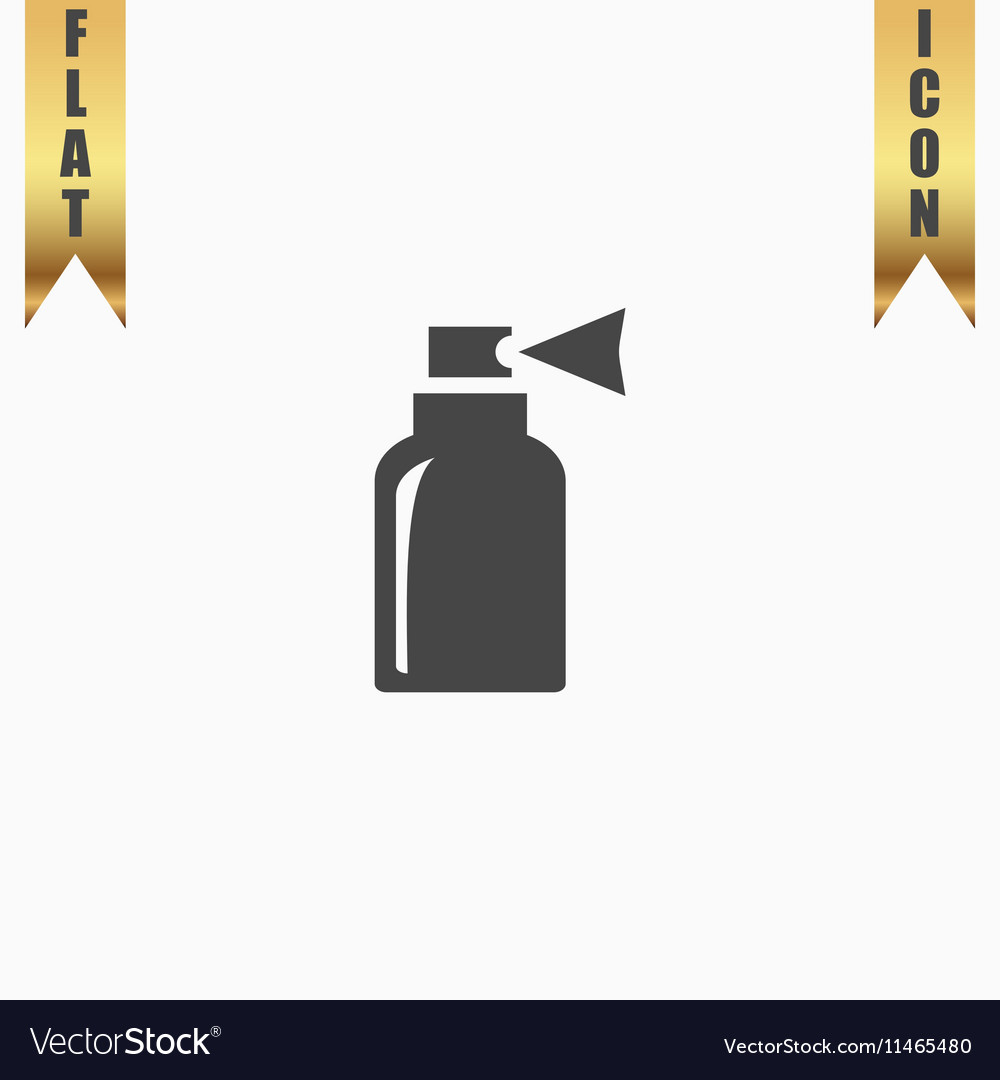 Spray flat icon Royalty Free Vector Image - VectorStock