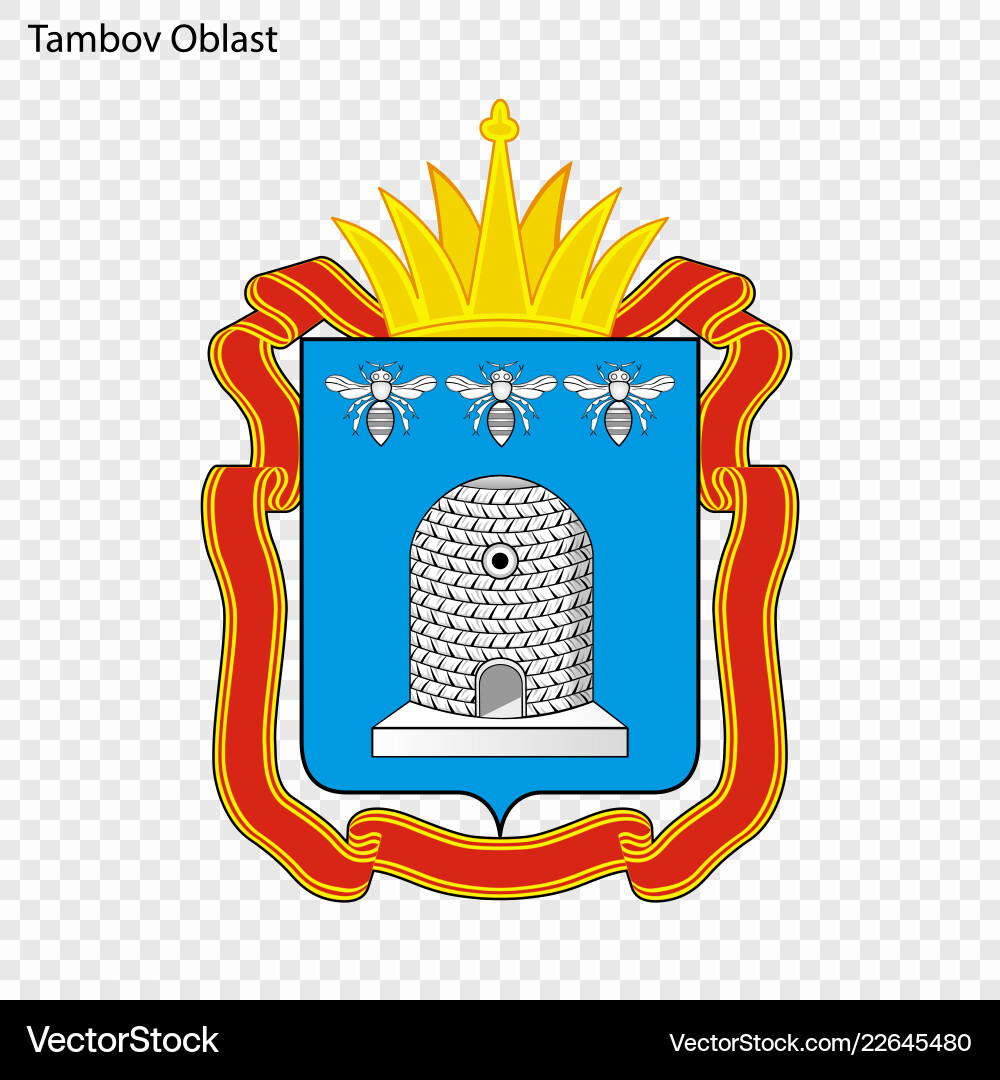 Tambov Oblast Emblem Royalty Free Vector Image