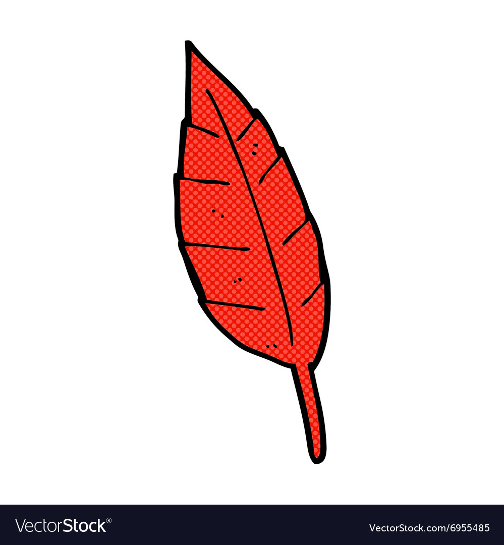 Comic cartoon leaf Royalty Free Vector Image - VectorStock