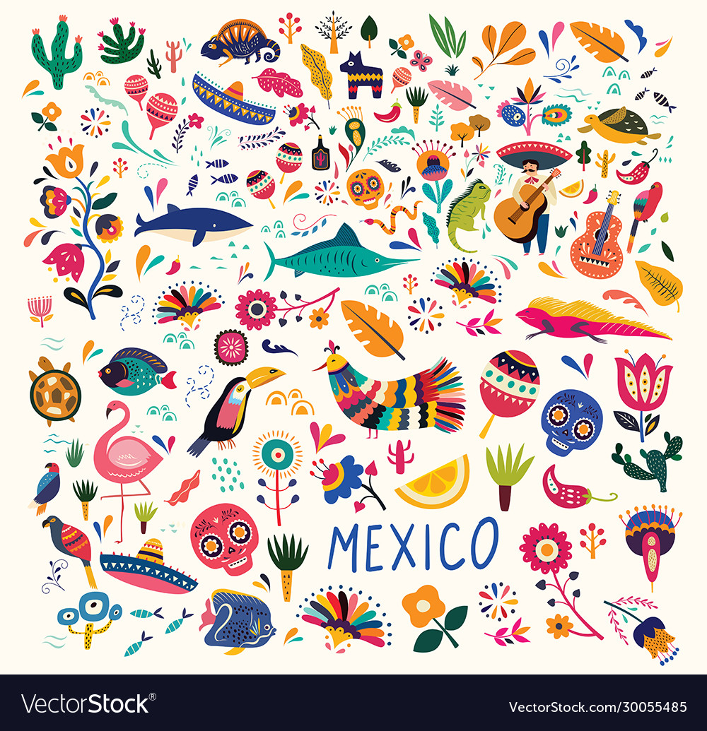 Mexican pattern Royalty Free Vector Image - VectorStock