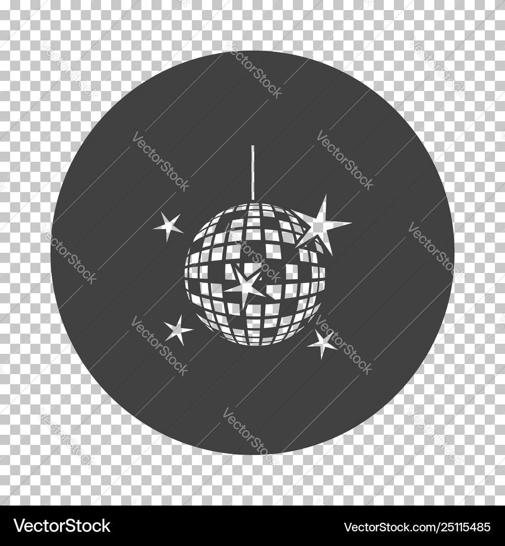 Night clubs disco sphere icon Royalty Free Vector Image