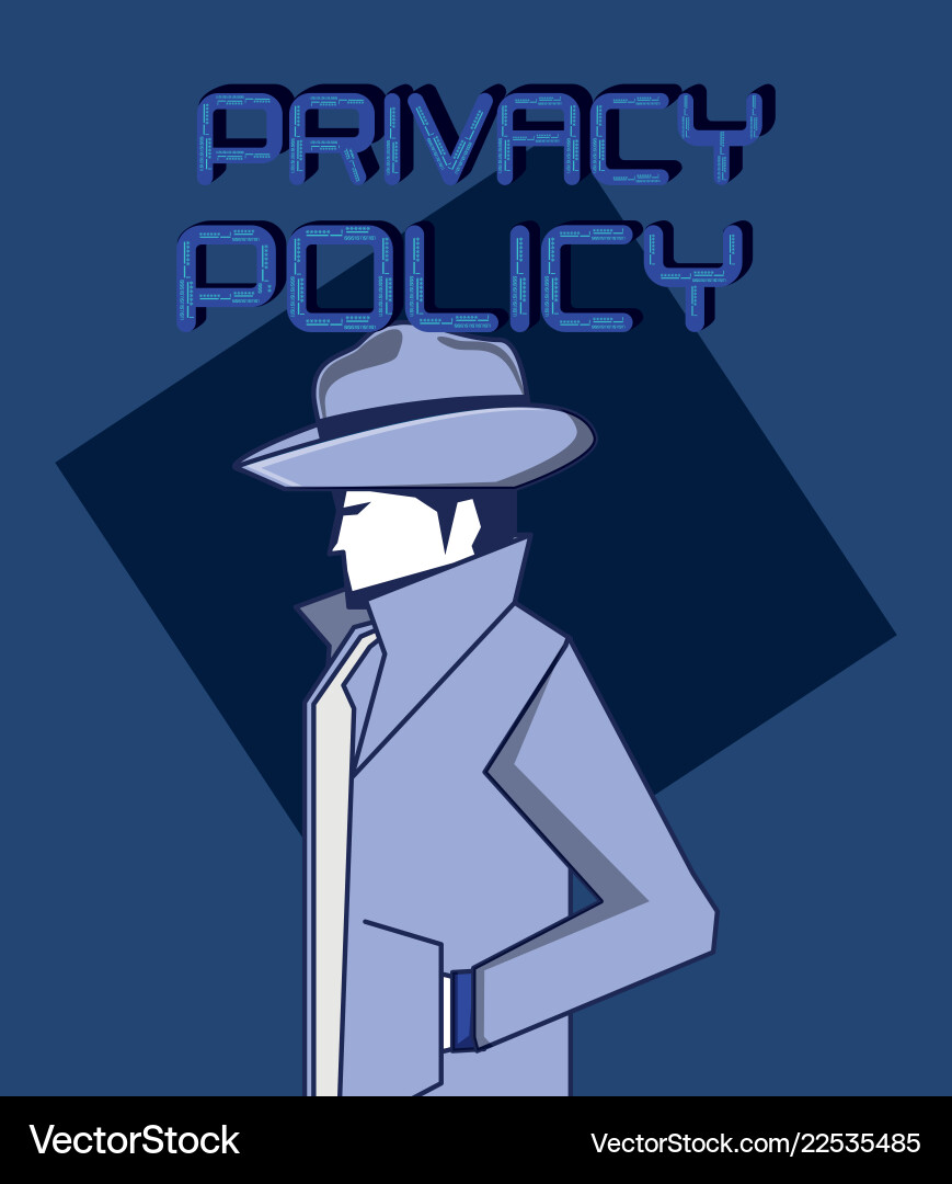 Privacy police design Royalty Free Vector Image