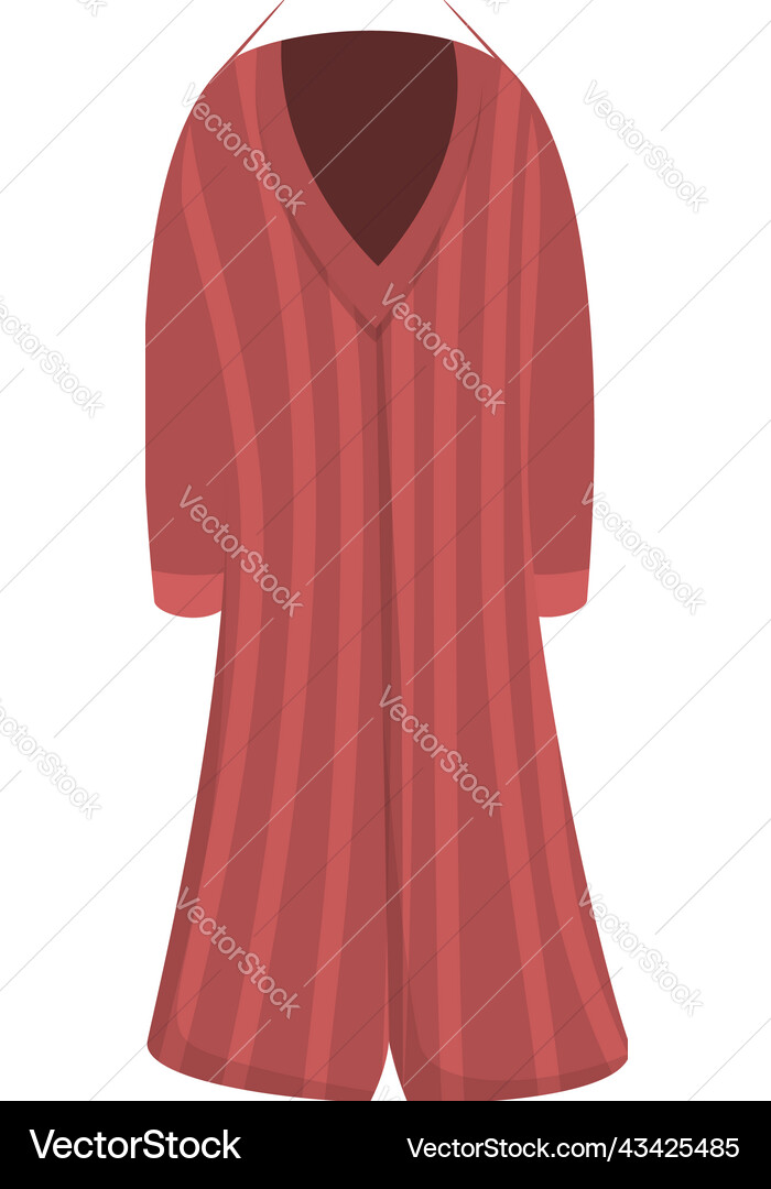 Robe soft icon cartoon fabric clothes Royalty Free Vector
