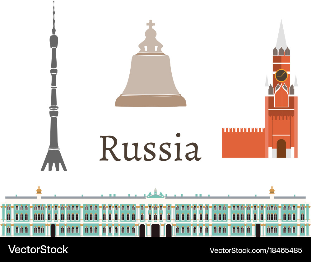 Russia icons set Royalty Free Vector Image - VectorStock