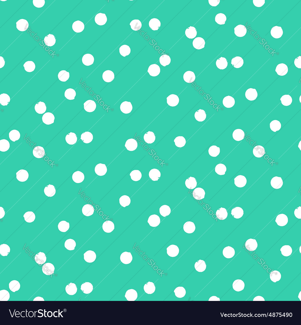 Aqua Polka Dot Pattern Royalty Free Vector Image
