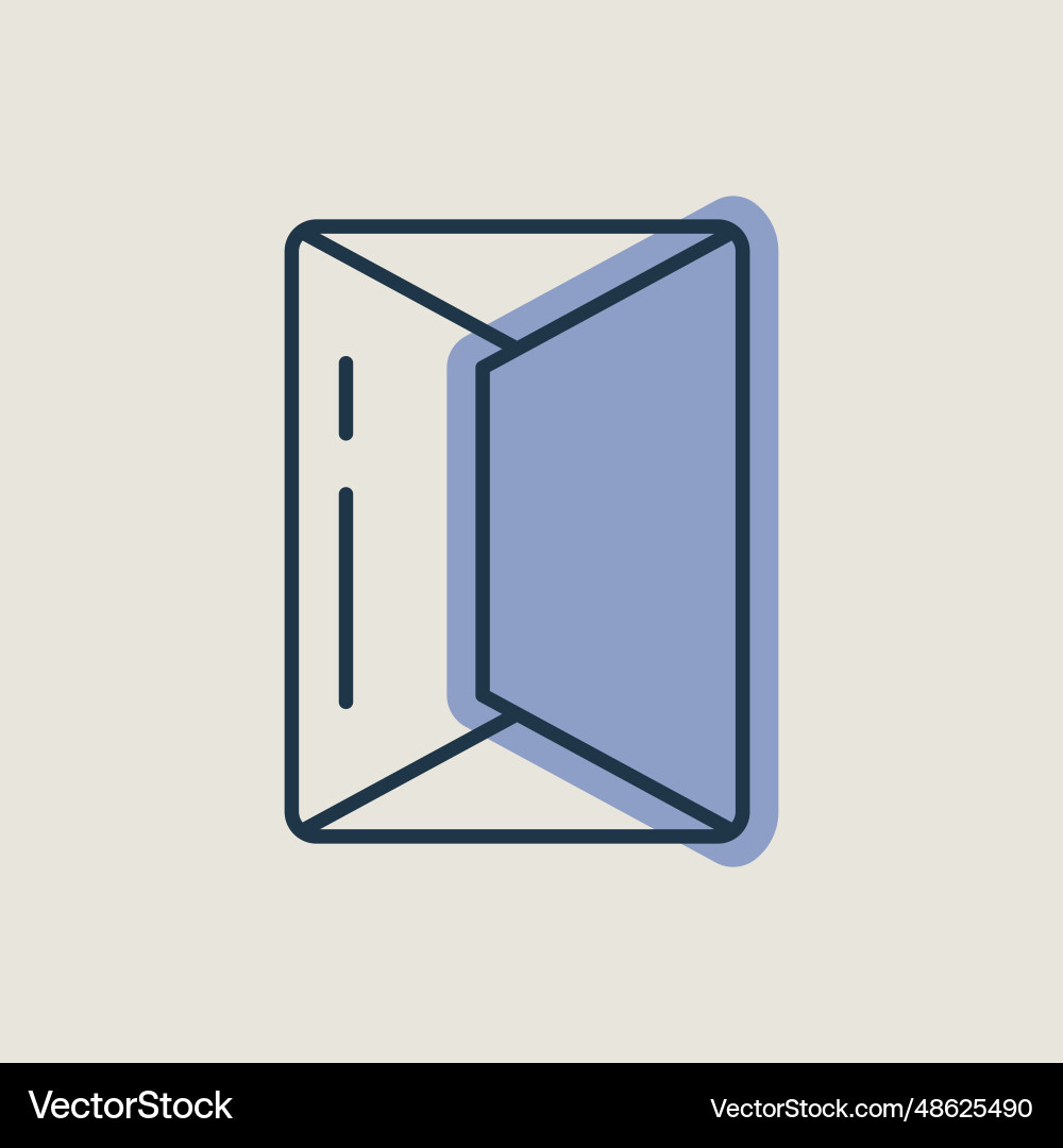 Block of butter package icon Royalty Free Vector Image