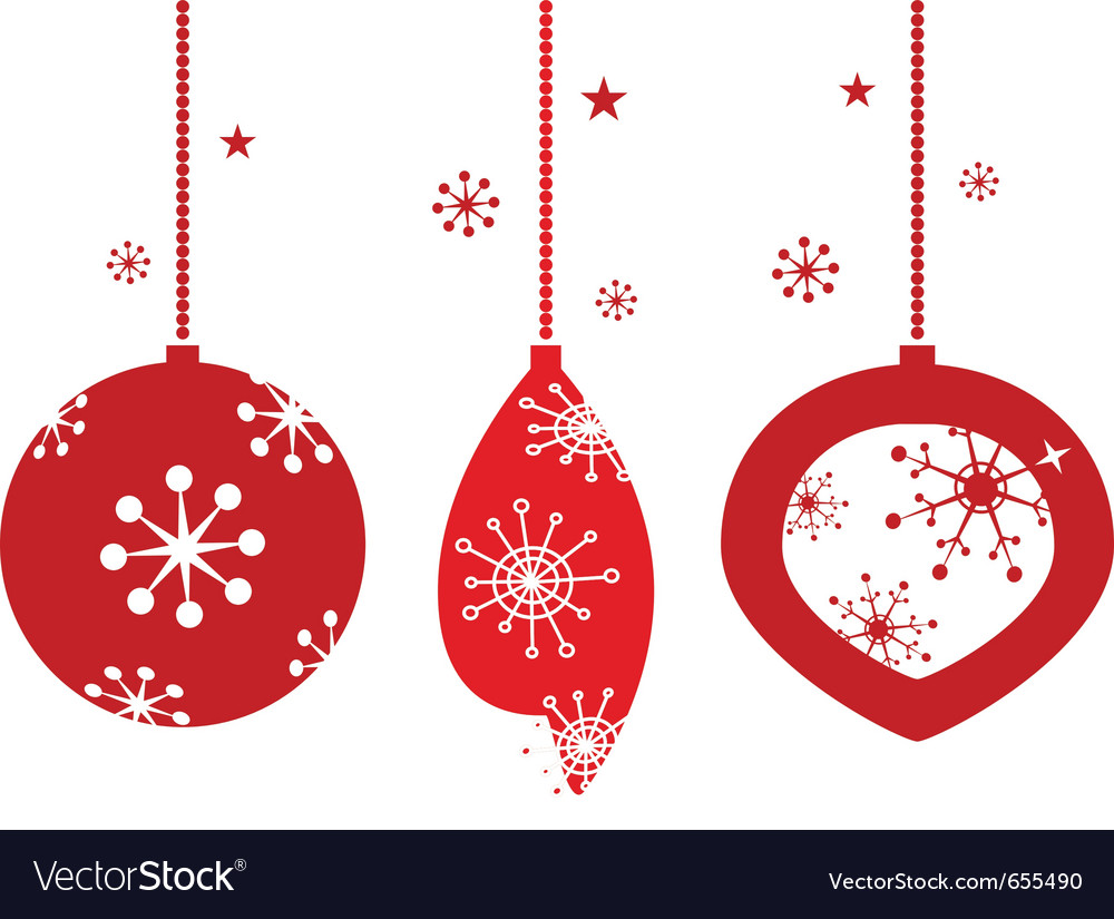 Christmas decoration for retro party Royalty Free Vector