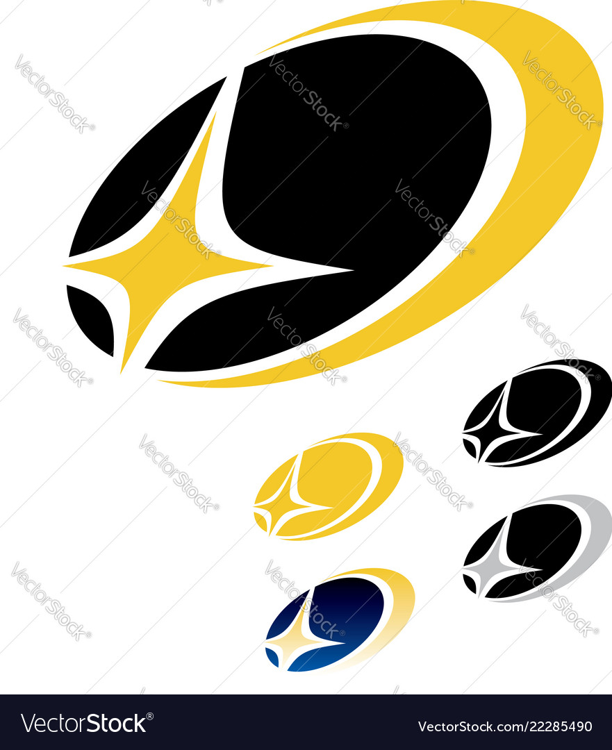 Comet samples for logo Royalty Free Vector Image