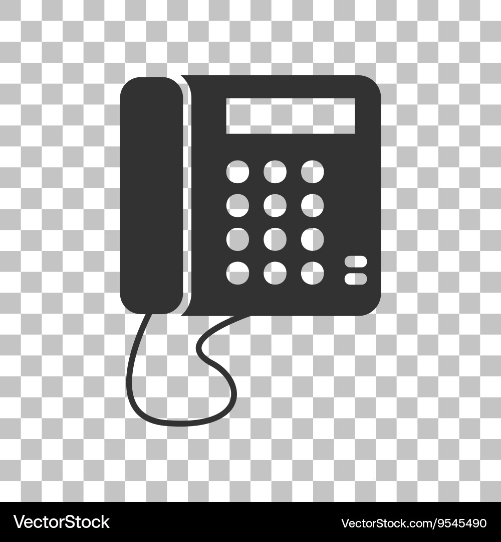 Communication or phone sign dark gray icon Vector Image