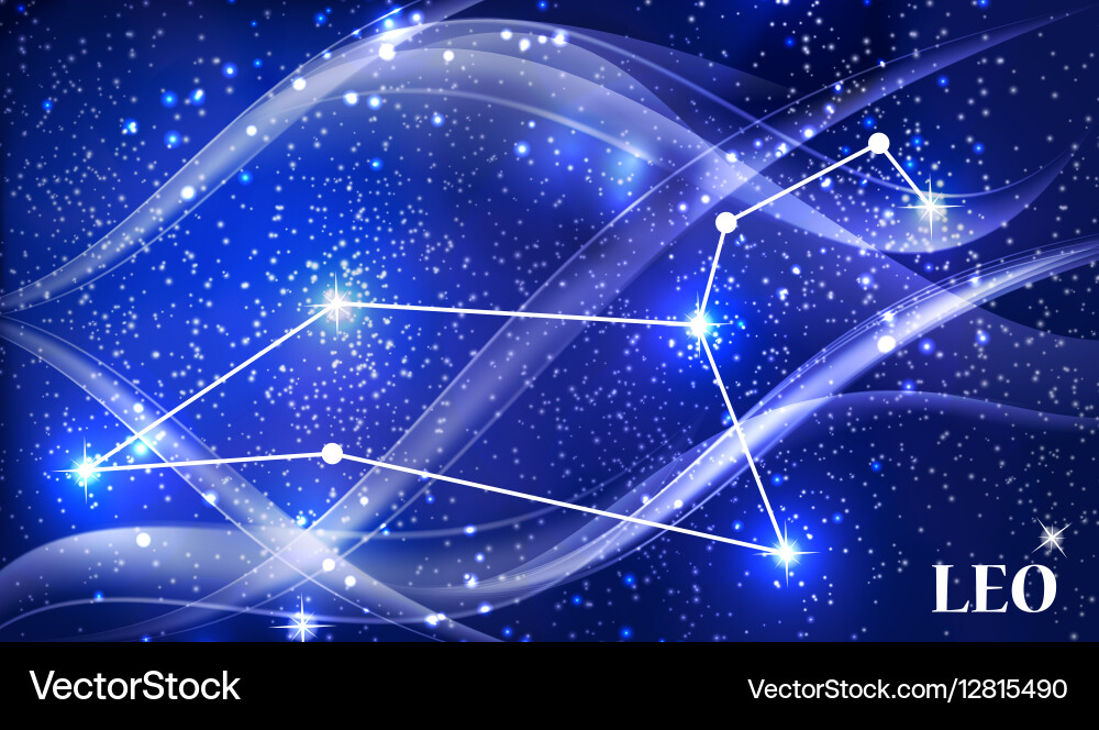 Leo Zodiac Sign - Celestial Symbol Royalty Free Vector Image