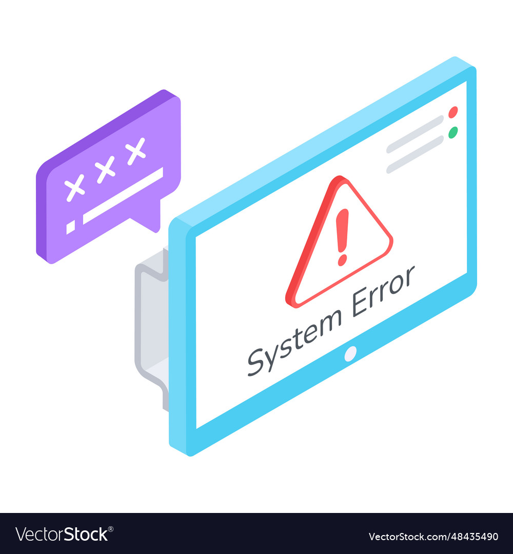 Security and hacking isometric icon Royalty Free Vector