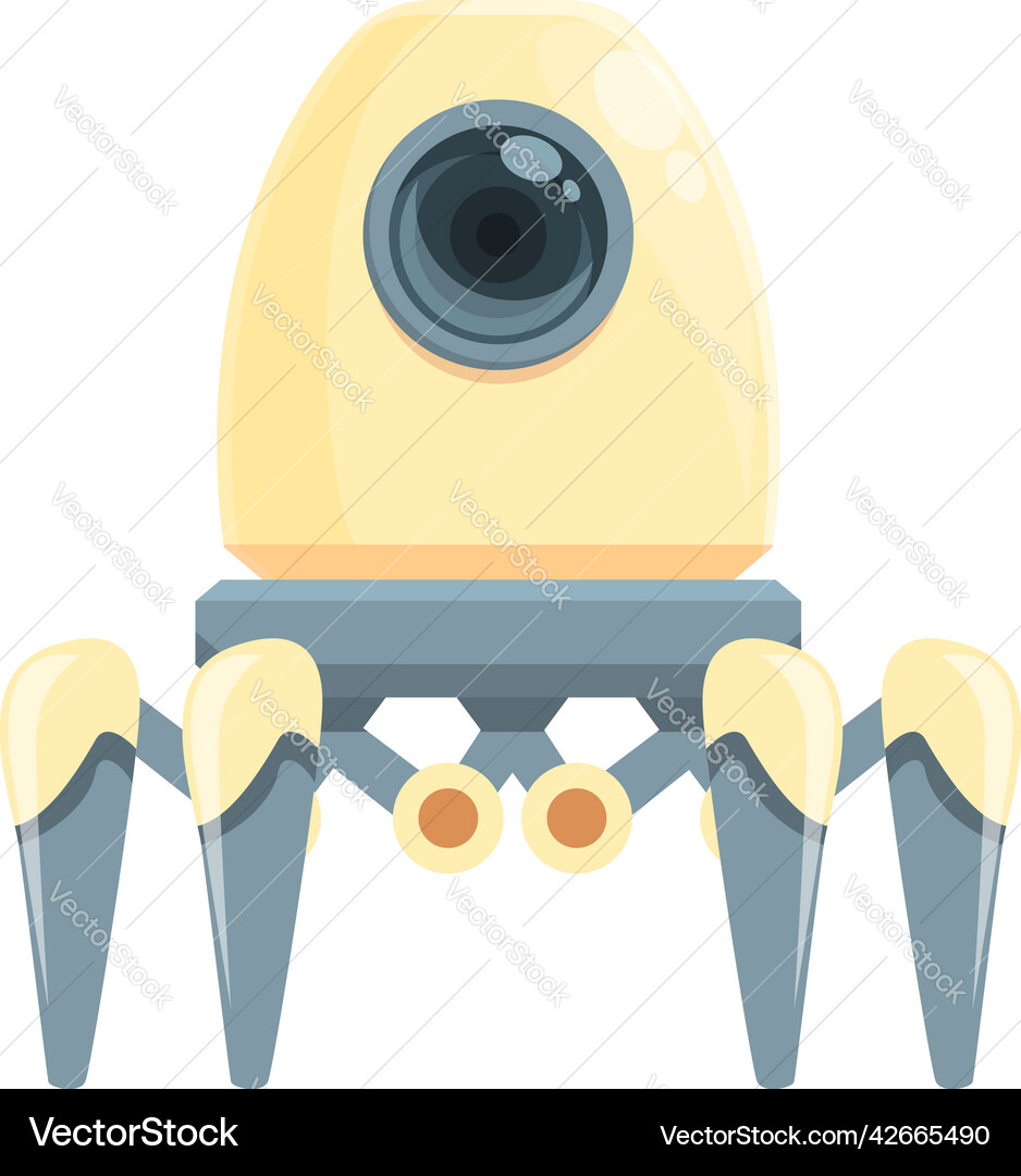 Spider robot icon cartoon cute toy Royalty Free Vector Image