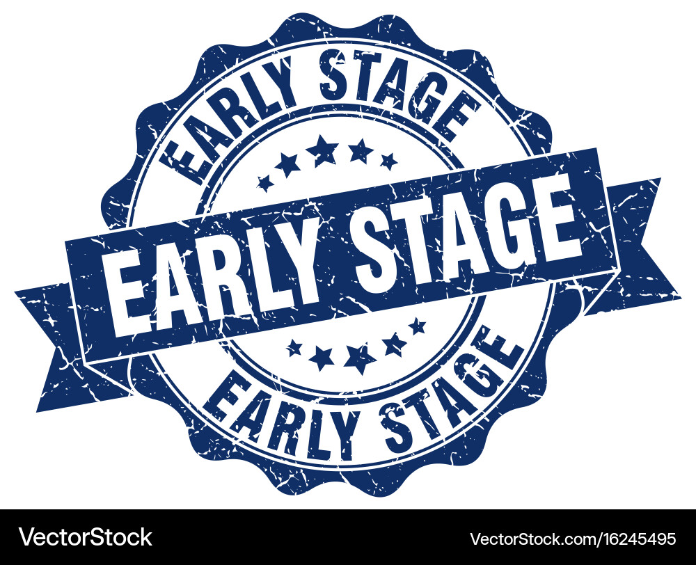 Early stage stamp sign seal Royalty Free Vector Image