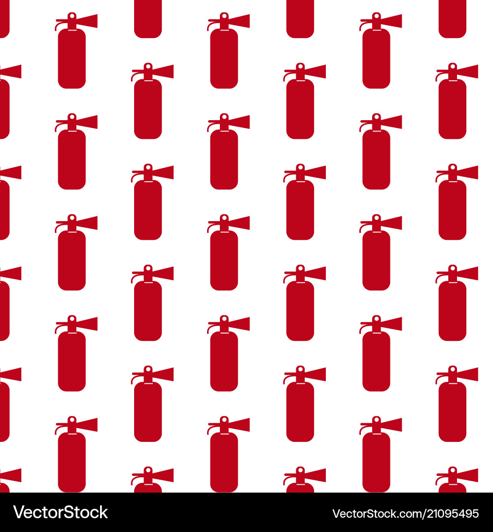 Fire extinguisher pattern background Royalty Free Vector