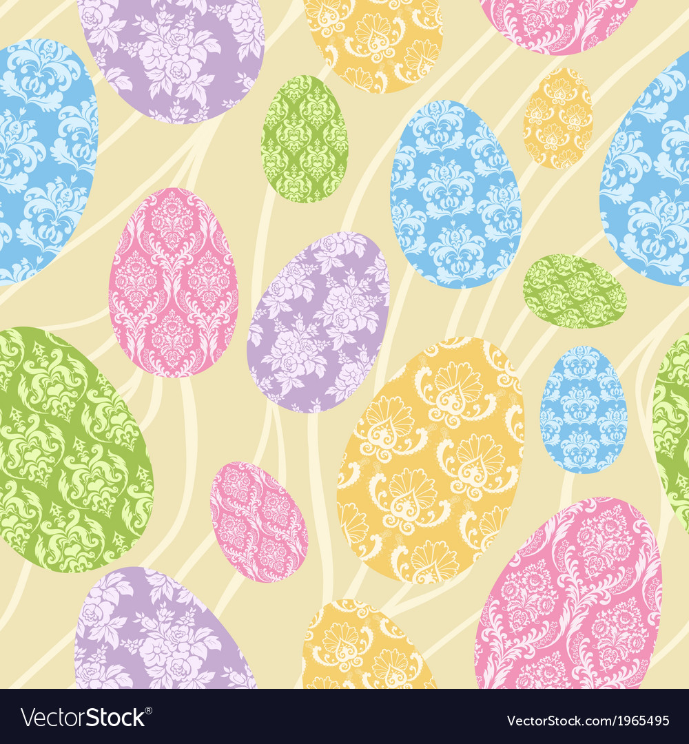 Seamless easter background Royalty Free Vector Image