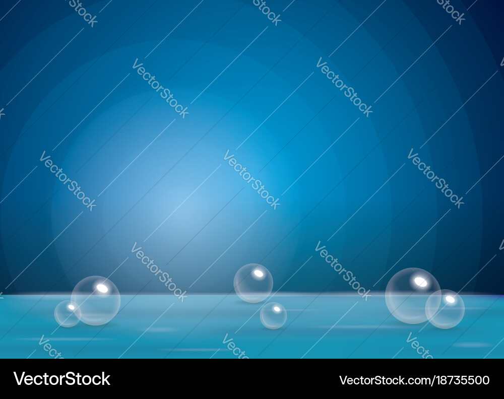 Blue radial background for cosmetic ads Royalty Free Vector
