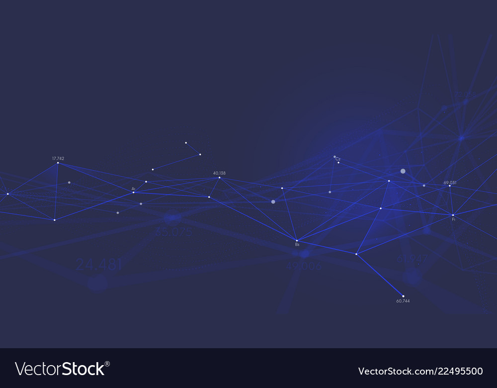 Network connection plexus digital futuristic Vector Image