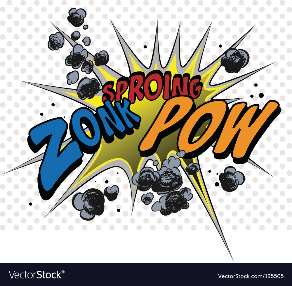 Comic book explosion Royalty Free Vector Image