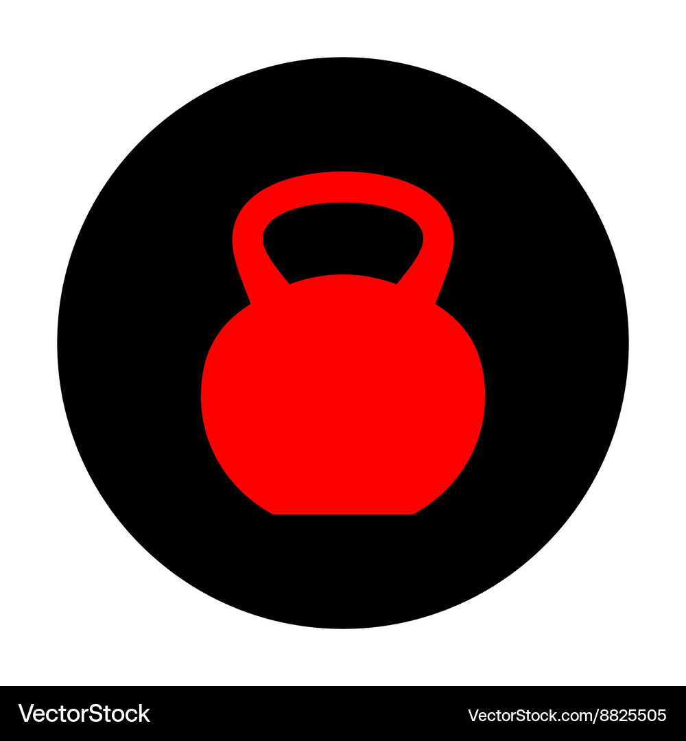 Fitness dumbbell sign Royalty Free Vector Image