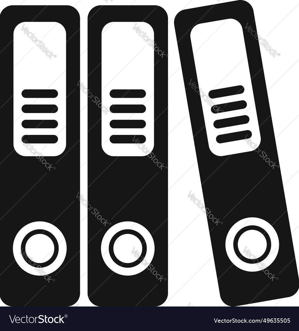 Folder stack icon simple balance folder Royalty Free Vector