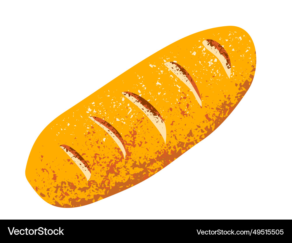 Loaf of bread isolated Royalty Free Vector Image