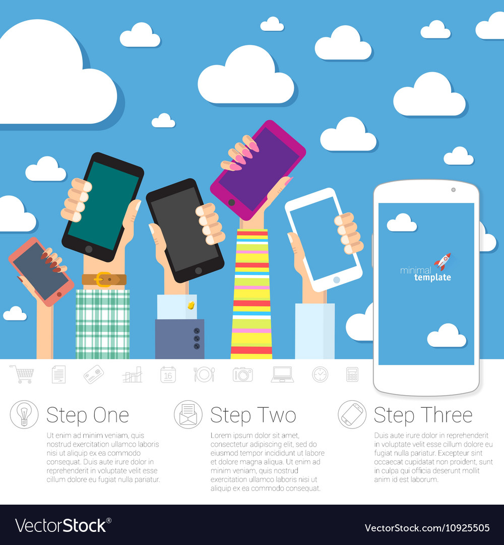 Mobile communications framework Royalty Free Vector Image