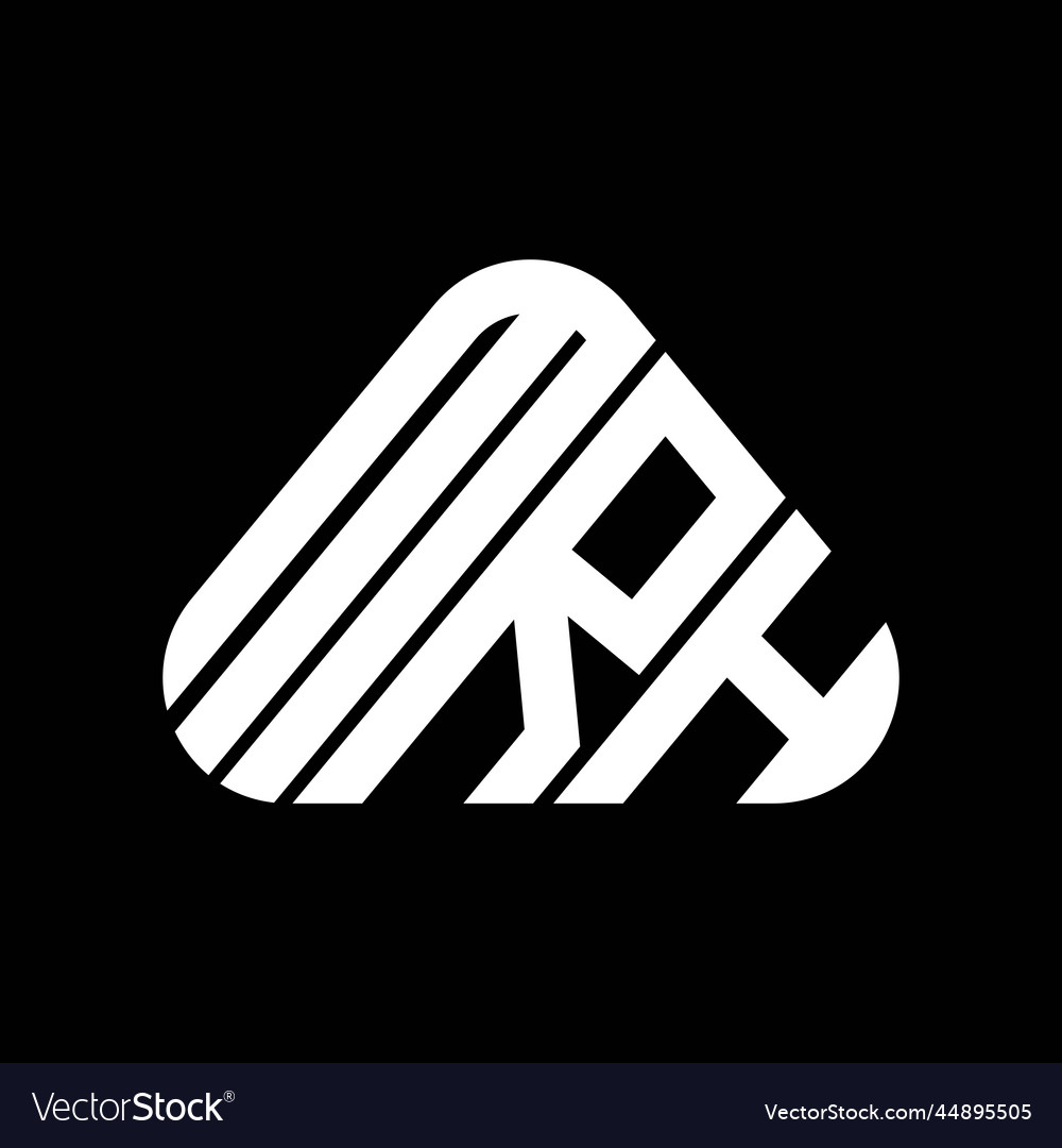 Mrh letter logo creative design with graphic Vector Image