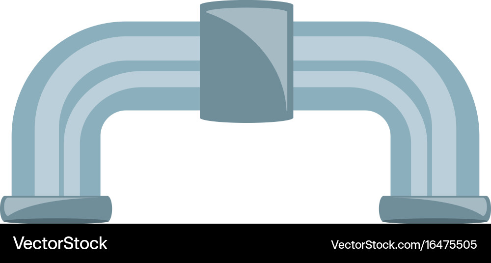Pipe plumbing symbol Royalty Free Vector Image