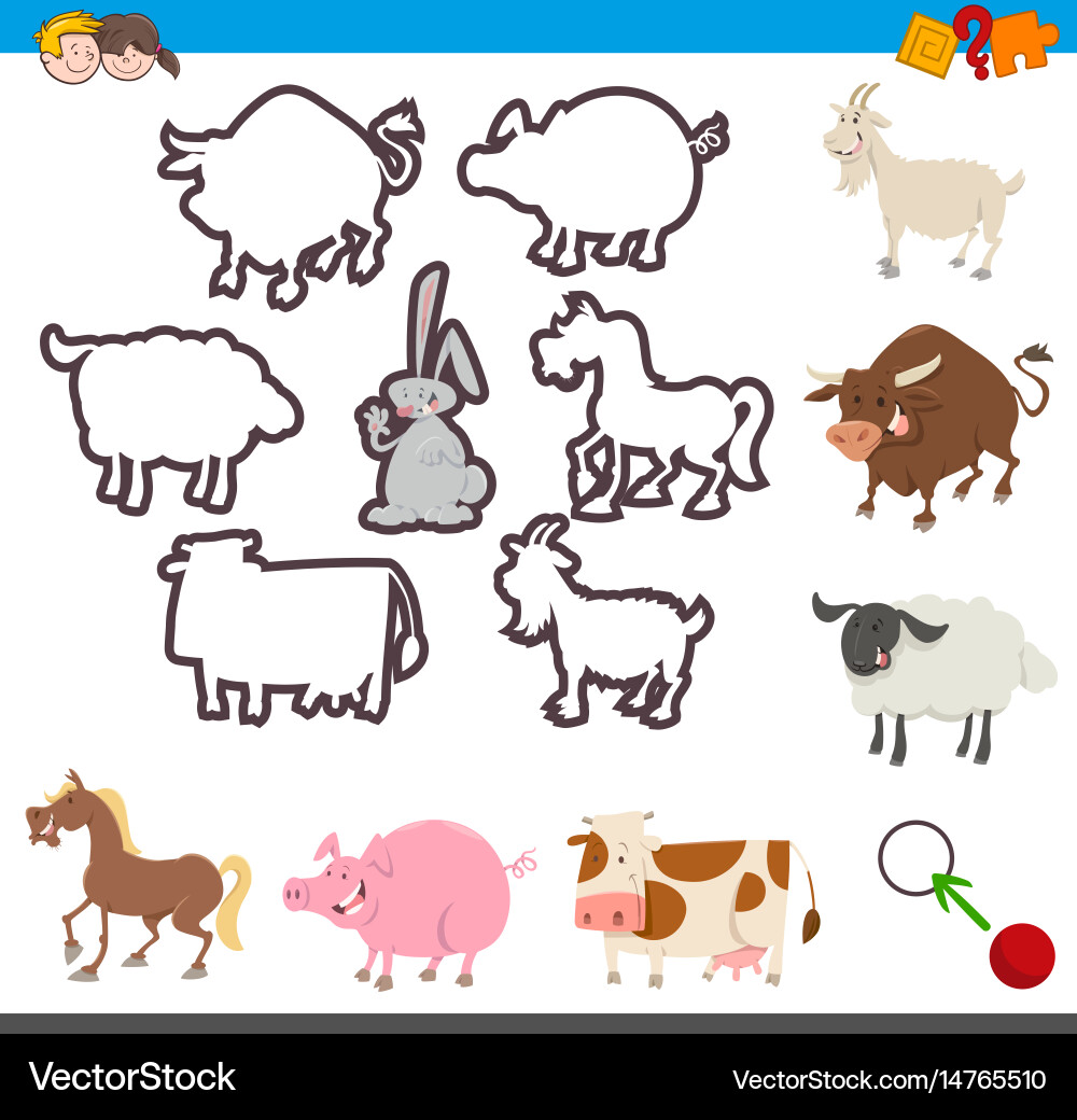 Educational game of shapes Royalty Free Vector Image