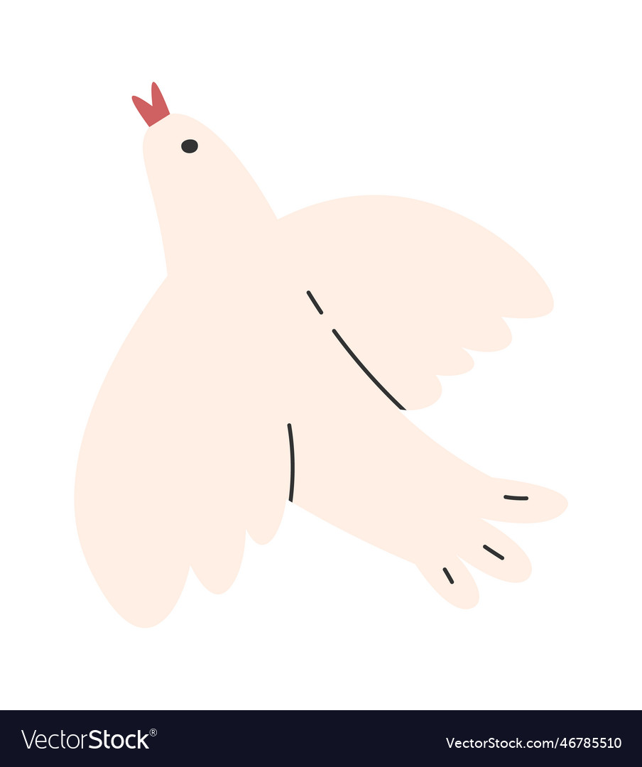 Flying bird Royalty Free Vector Image - VectorStock