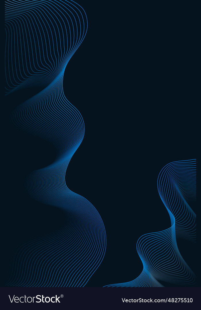 Linear abstract gradient waves design Royalty Free Vector